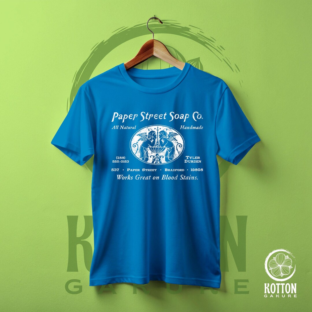 Fight Club Paper Street Soap T-shirt: Movie Inspired Graphic Unisex Tee ...