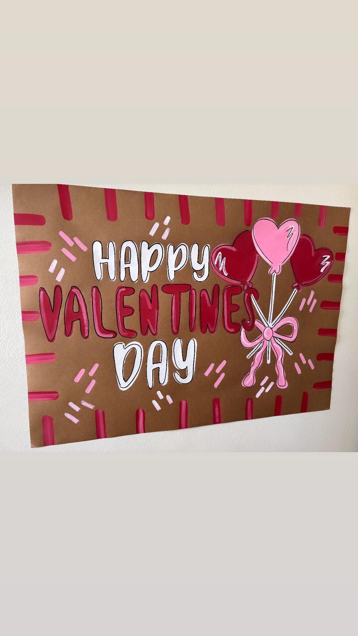 Happy Valentines Banner - Etsy