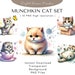 Munchkin Cat Clipart Bundle With Transparent Backgrounds | 10 High ...