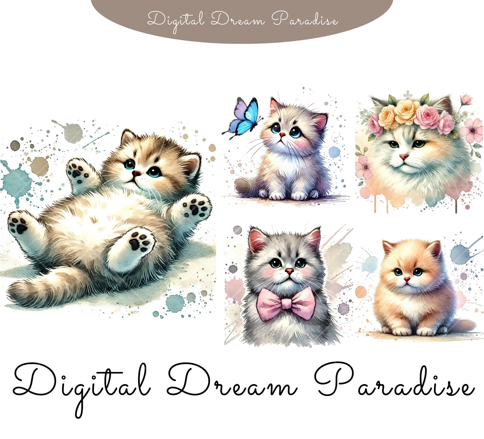 Munchkin Cat Clipart Bundle With Transparent Backgrounds | 10 High ...