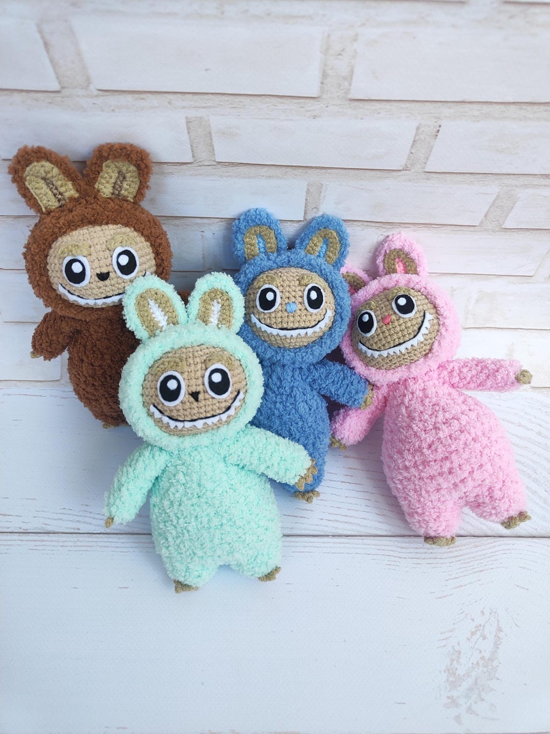 Labubu Toys,labubu for Halloween, Labubu Figures, Crocheted Labubu, the ...