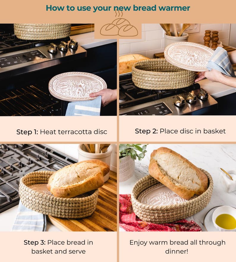Curly Fern Bread Warmer Basket - Etsy