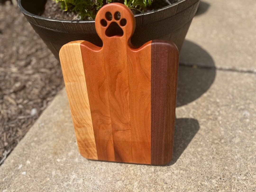 Paw Print Cutting Board/ Charcuterie Board - Etsy