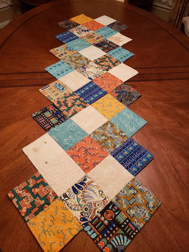 Zig Zag Table Runner - Etsy