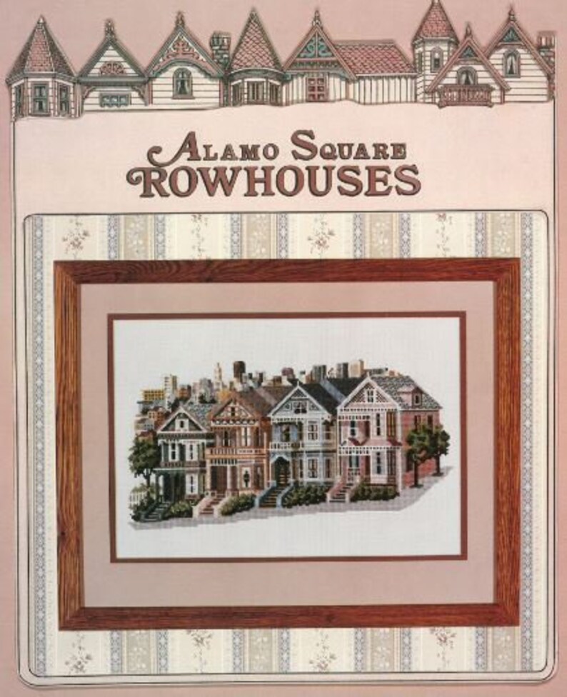 Out of Print Cross Stitch Pattern Alamo Square Rowhouses - Etsy