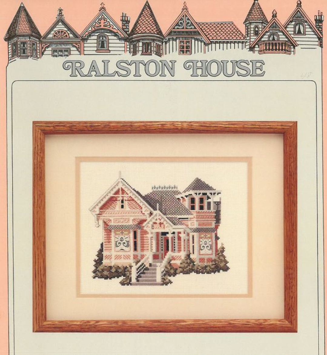 Out of Print Cross Stitch Pattern the Ralston House - Etsy