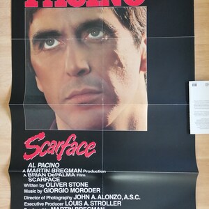 Scarface Original Retro Movie Poster 1983 - Etsy