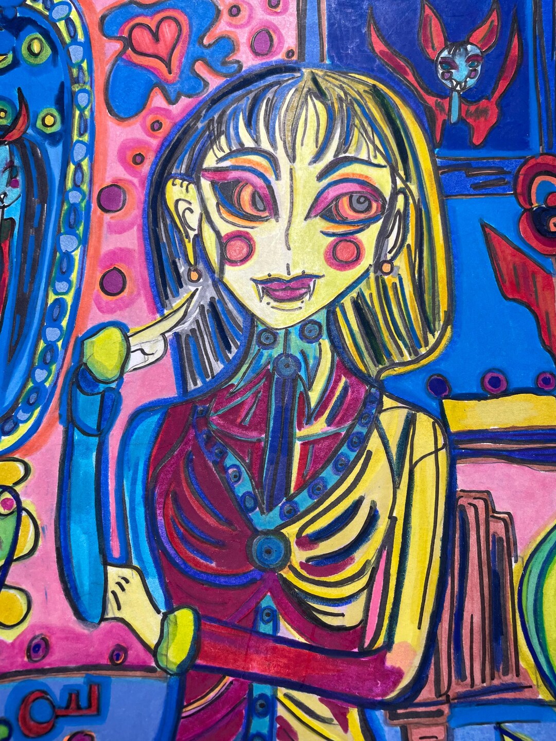 Friendship Artwork-frenemies- Color Pencil Art - Empath Art - Etsy