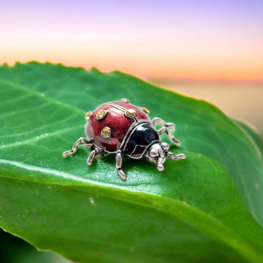 Ladybug Brooch Unique Brooch Insect Brooch Enamel Pin
