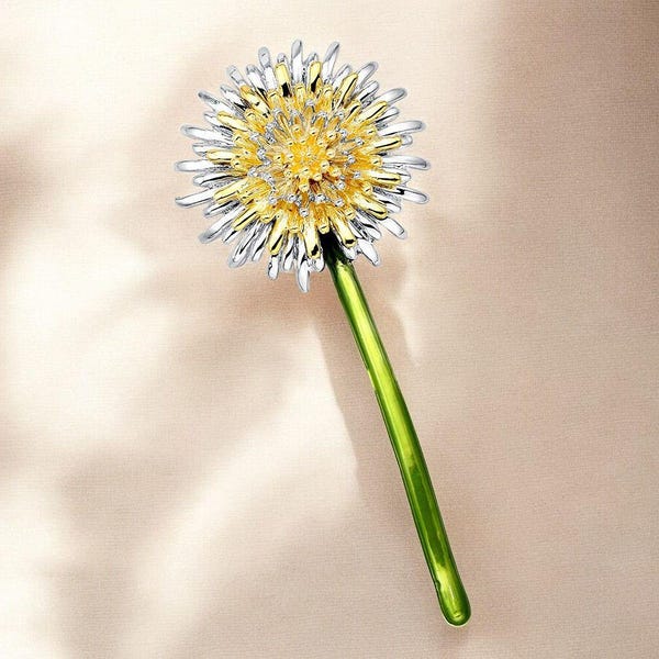 Dandelion Brooch - Etsy