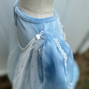 Enchanting Blue Snow Queen Dress With Detachable Cape - Etsy