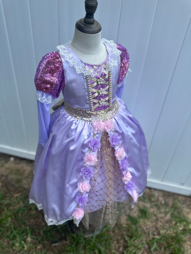 Enchanting Rapunzel-inspired Lilac Princess Dress - Etsy