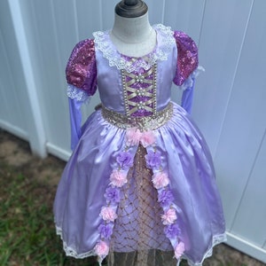 Enchanting Rapunzel-inspired Lilac Princess Dress - Etsy