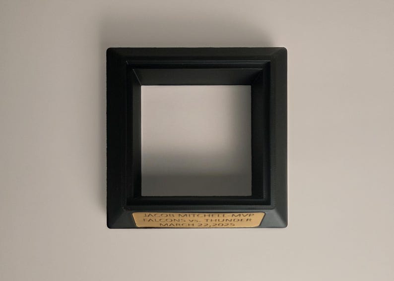 Baseball Display Stand With Acrylic Box – Custom Bronze Plaque – 3D ...