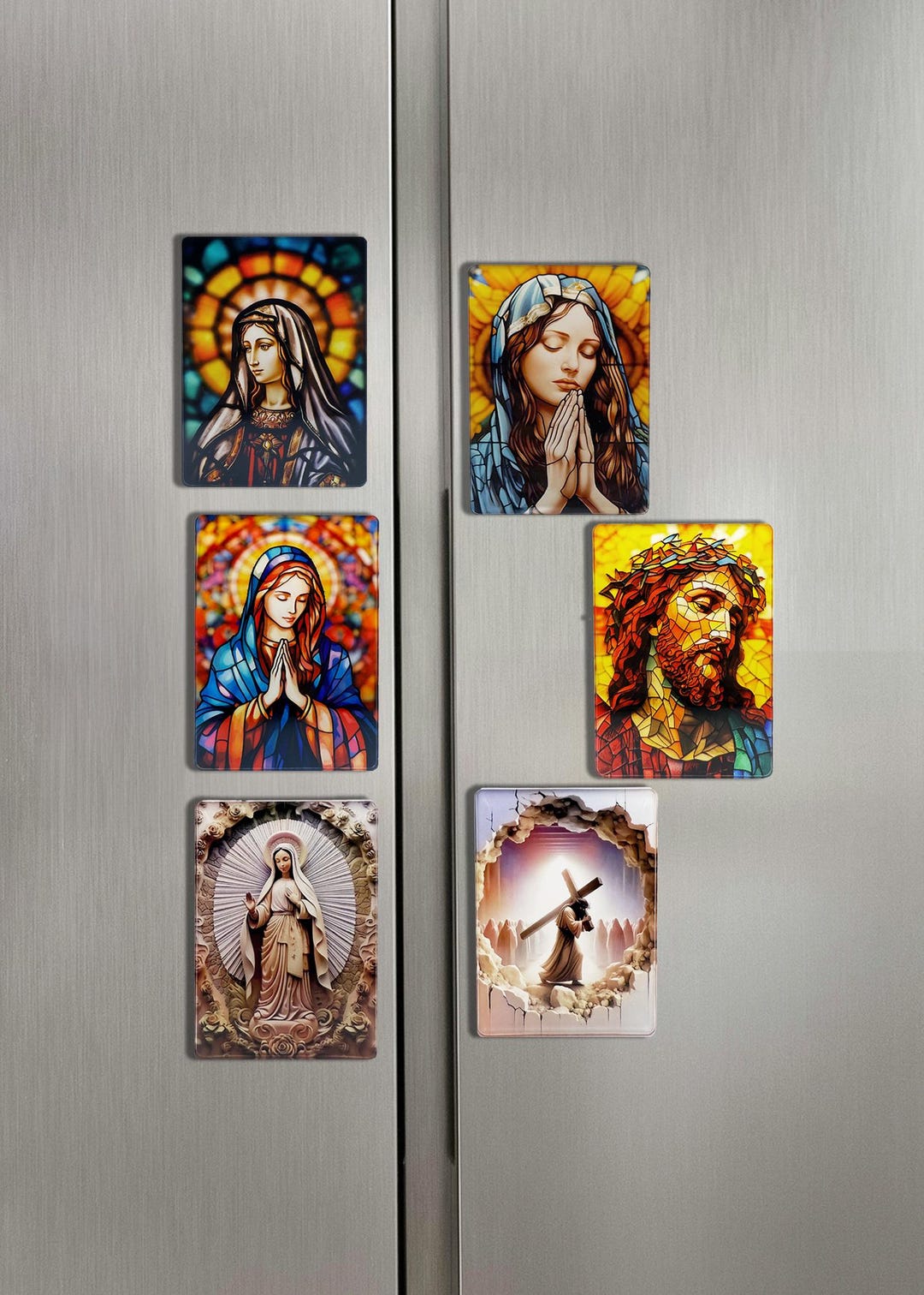 Religious, Christian Art, Religious Gift, Refrigerator Magnet, Fridge ...