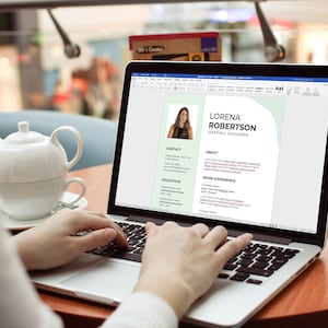 Resume Template With Cover Letter & Reference Letter | Editable In ...