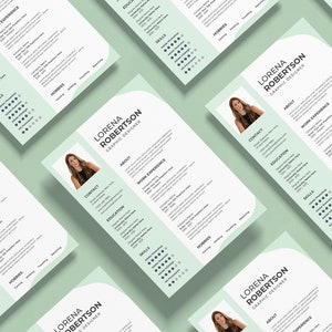 Resume Template With Cover Letter & Reference Letter | Editable In ...