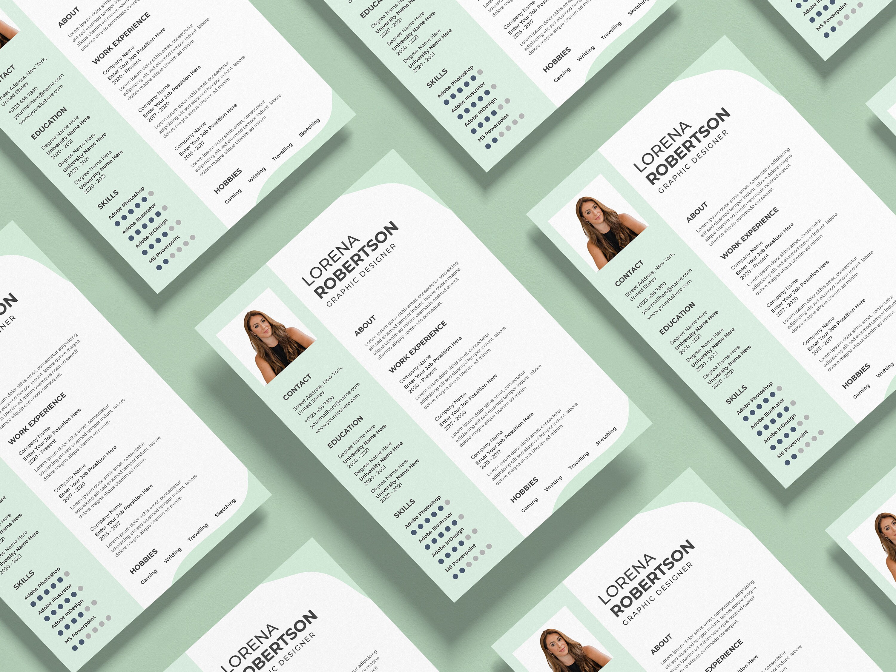 Resume Template With Cover Letter & Reference Letter | Editable In ...