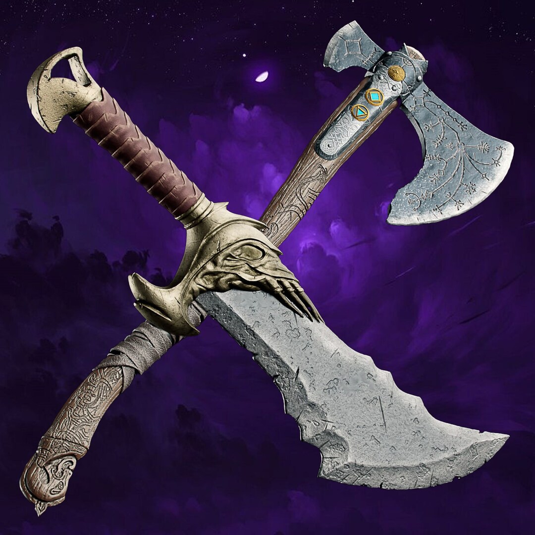 Kratos Weapons 3D STL Models Digital Dowland Diy Gift - Etsy