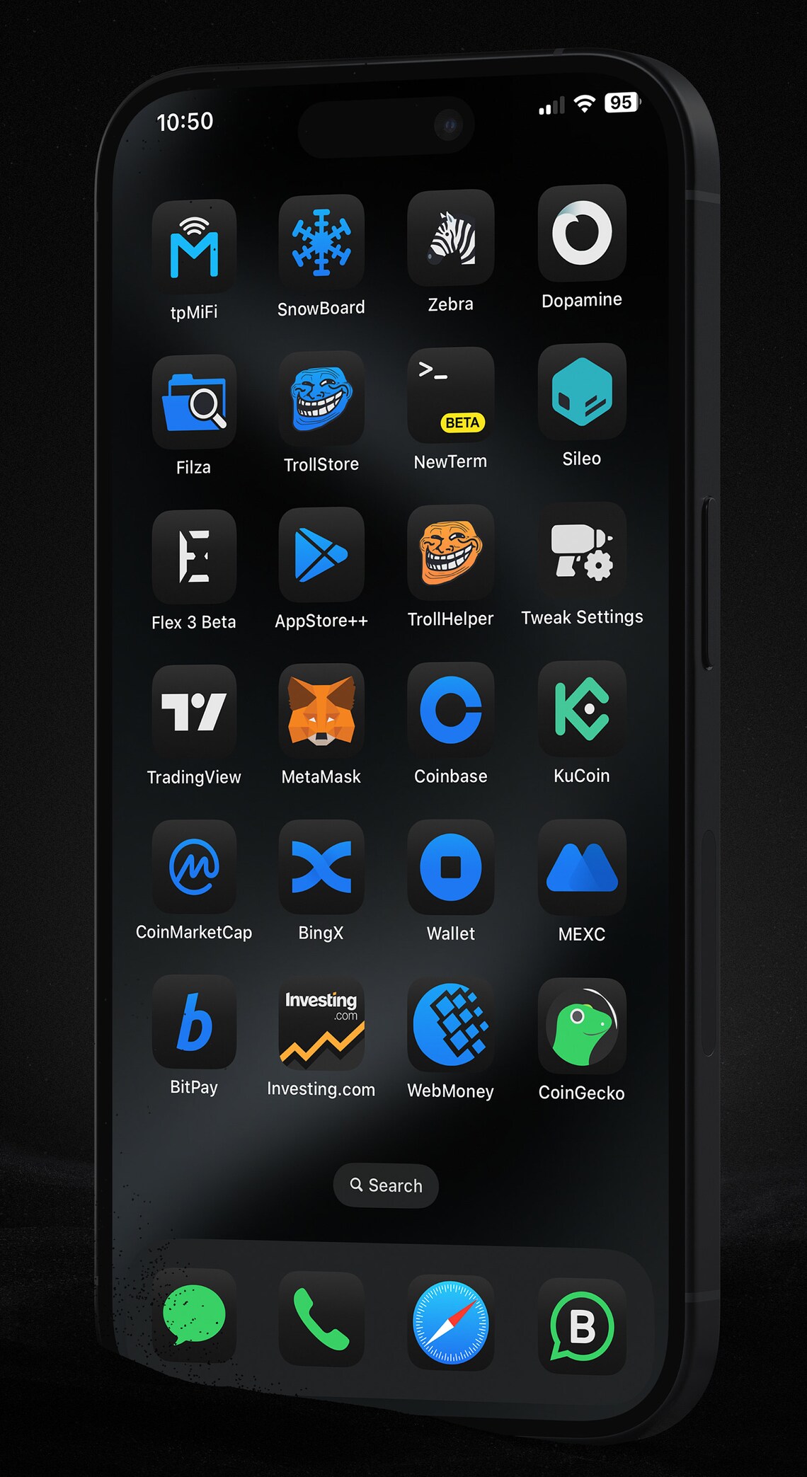 Solstice Dark Mode Icon Pack 1024x1024 HD IOS 18 Ios Dark Mode Theme ...