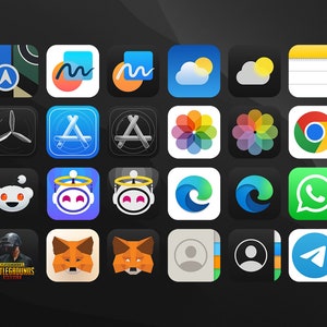 Solstice | 3600+ Icons 1024x1024 HD | IOS 18 | Ios Dark Mode Theme ...