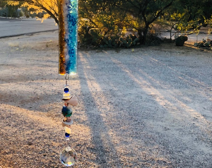 Ocean View Glass Suncatcher-teacher Gift-coastal Decor - Etsy