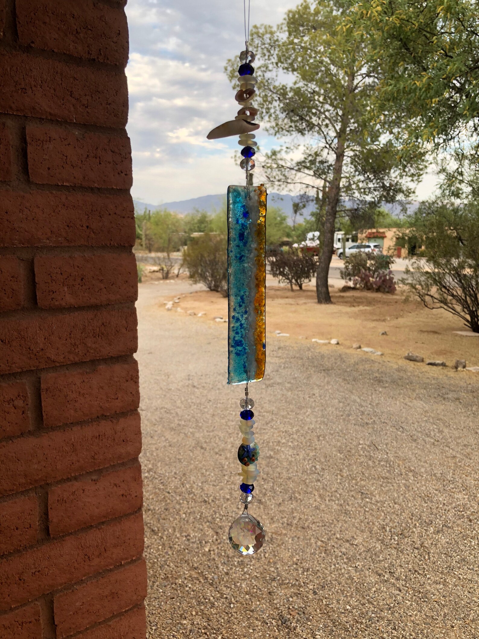 Ocean View Glass Suncatcher-teacher Gift-coastal Decor - Etsy