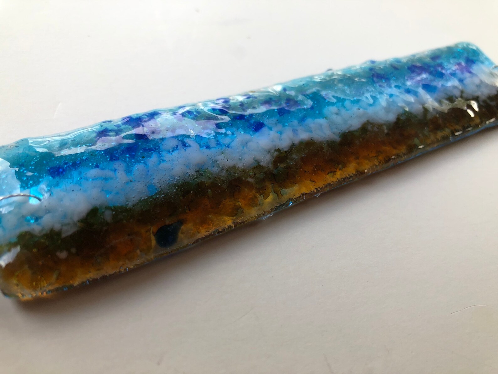 Ocean View Glass Suncatcher-teacher Gift-coastal Art-coastal Blue ...