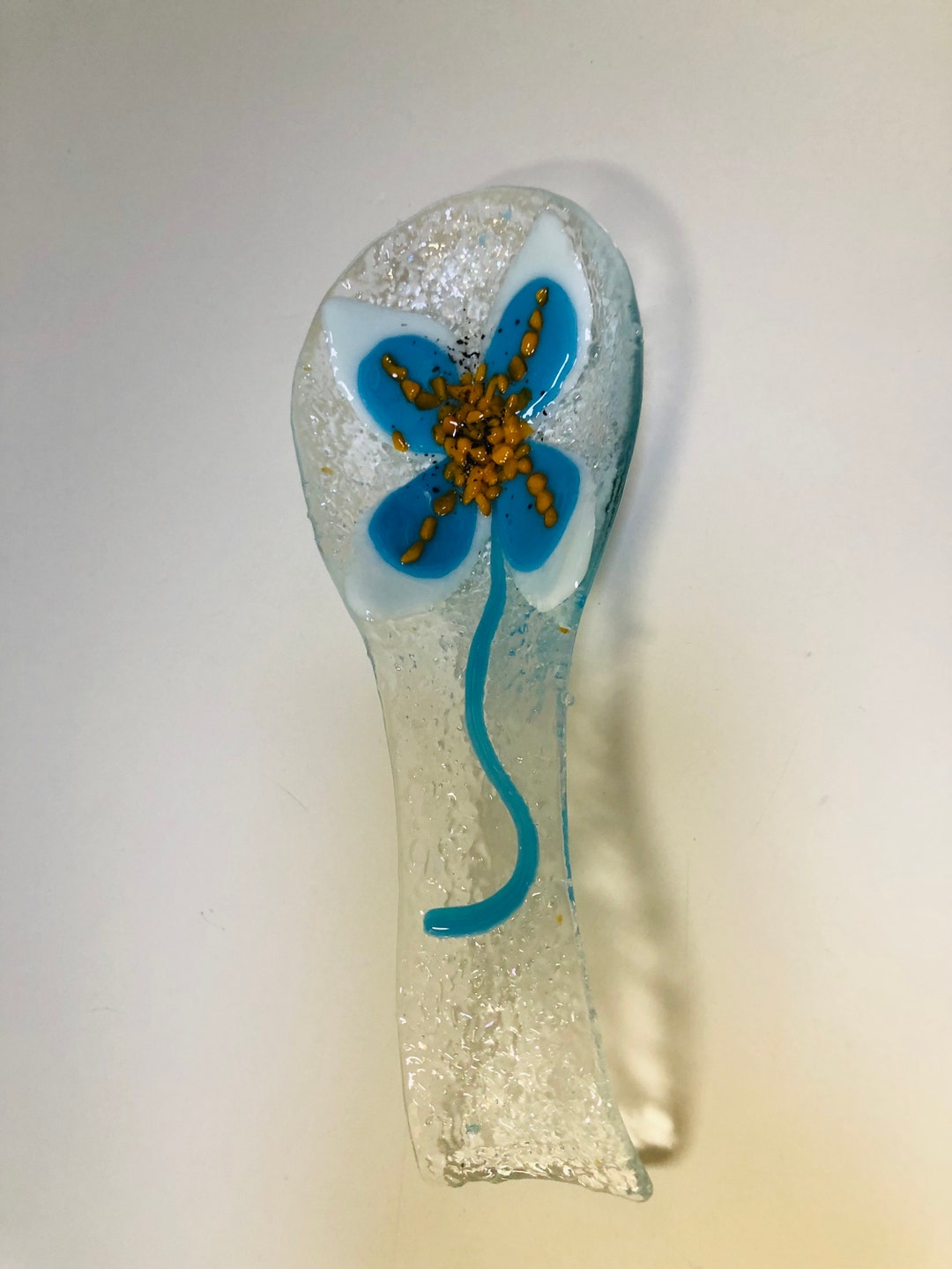 Flower Spoon Rest-colorful-gift-kitchen Decor-glass Art - Etsy