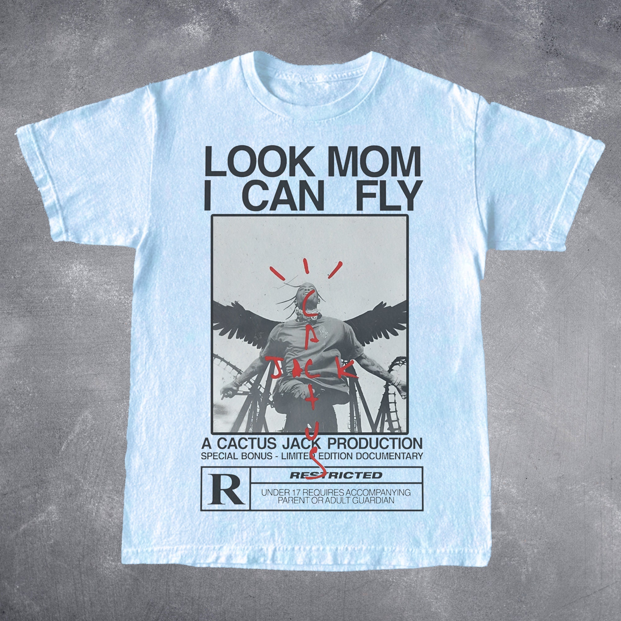 Look Mom I Can Fly T-shirt, Hip Hop Merch, Festival Shirt, Rap Music ...