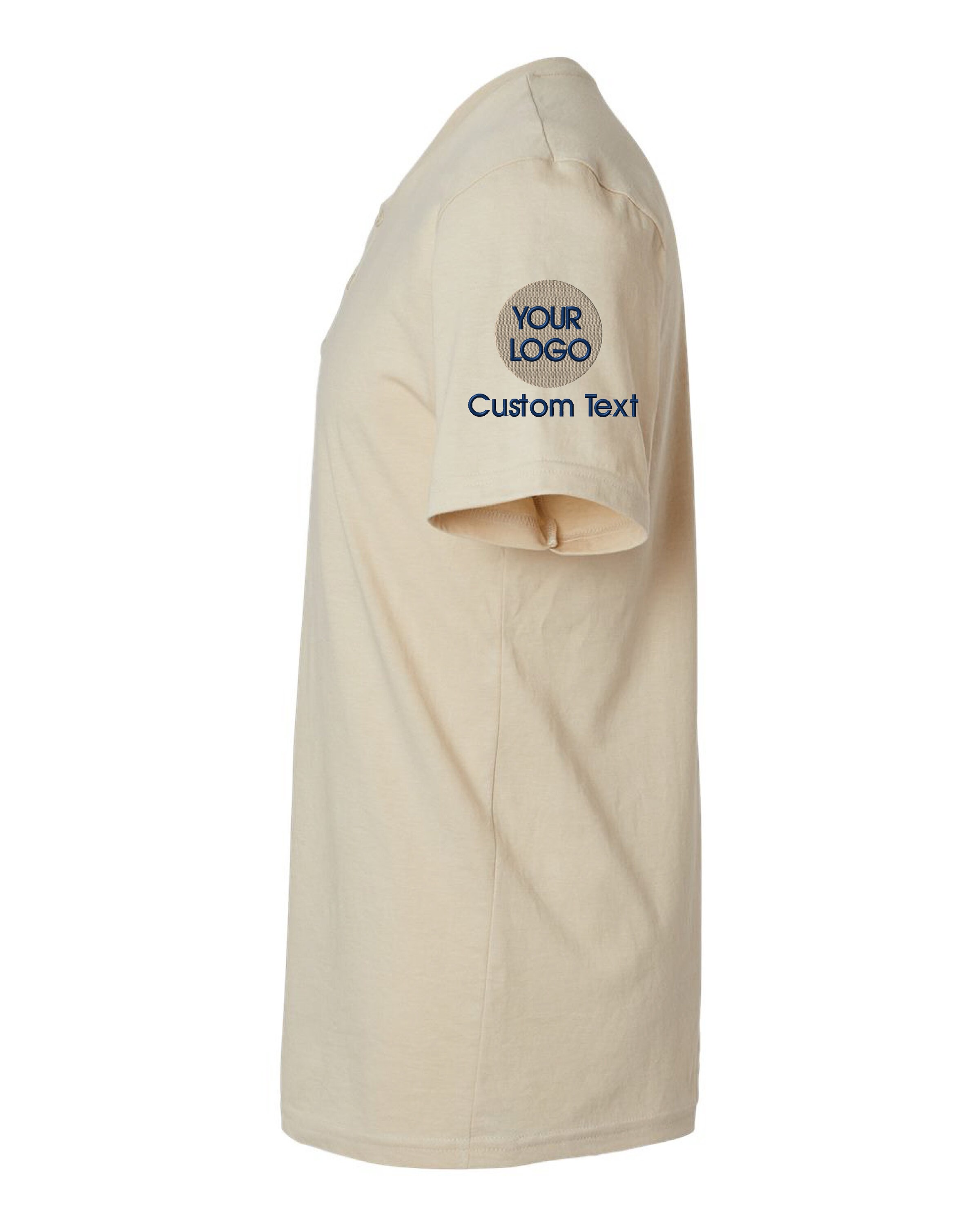 Embroidered Custom Logo Henley T-shirts for Men Personalized Gift - Etsy