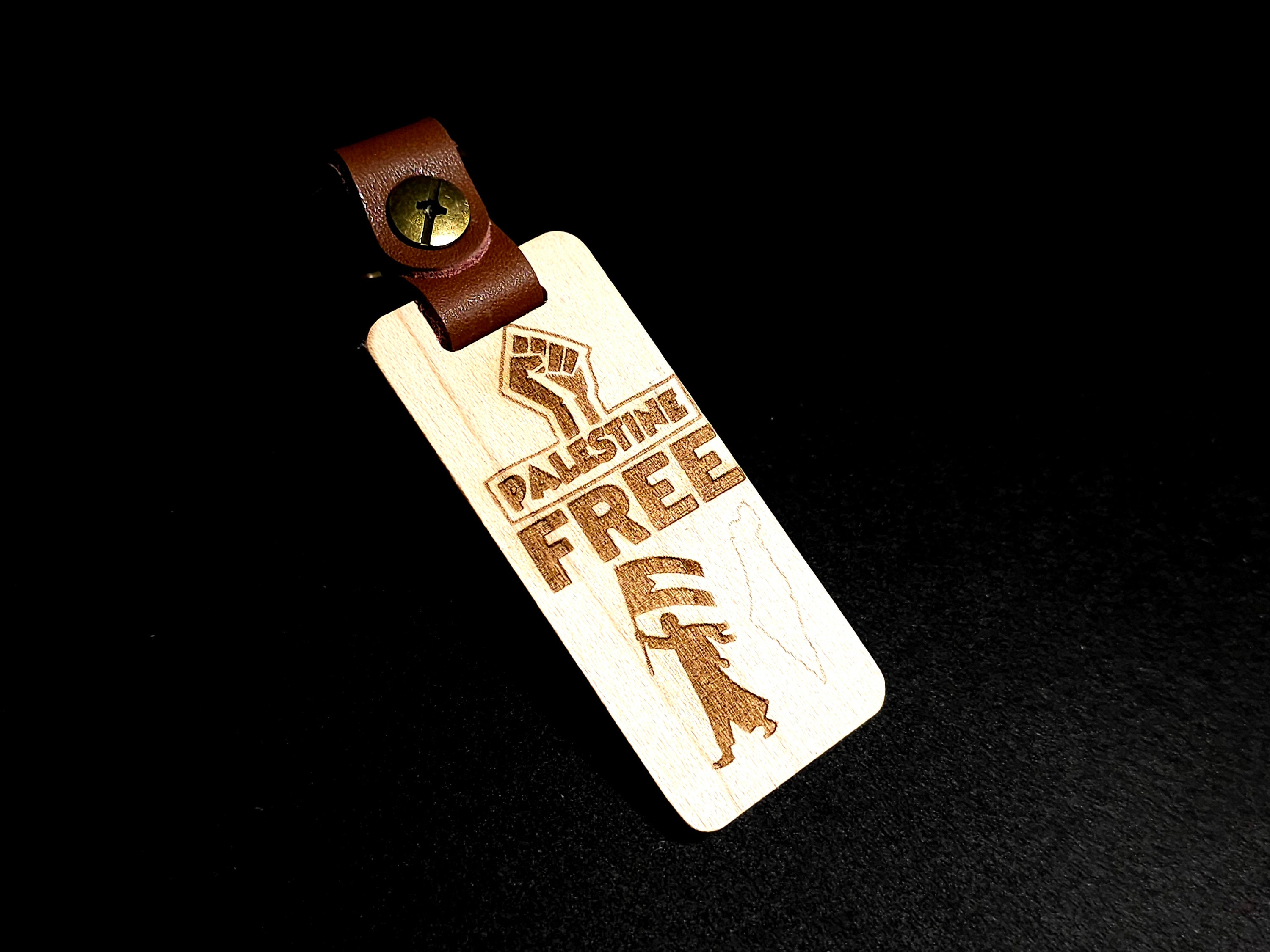 Handmade Laser Engraved Free Palestine Wooden Keychain for Men/women ...