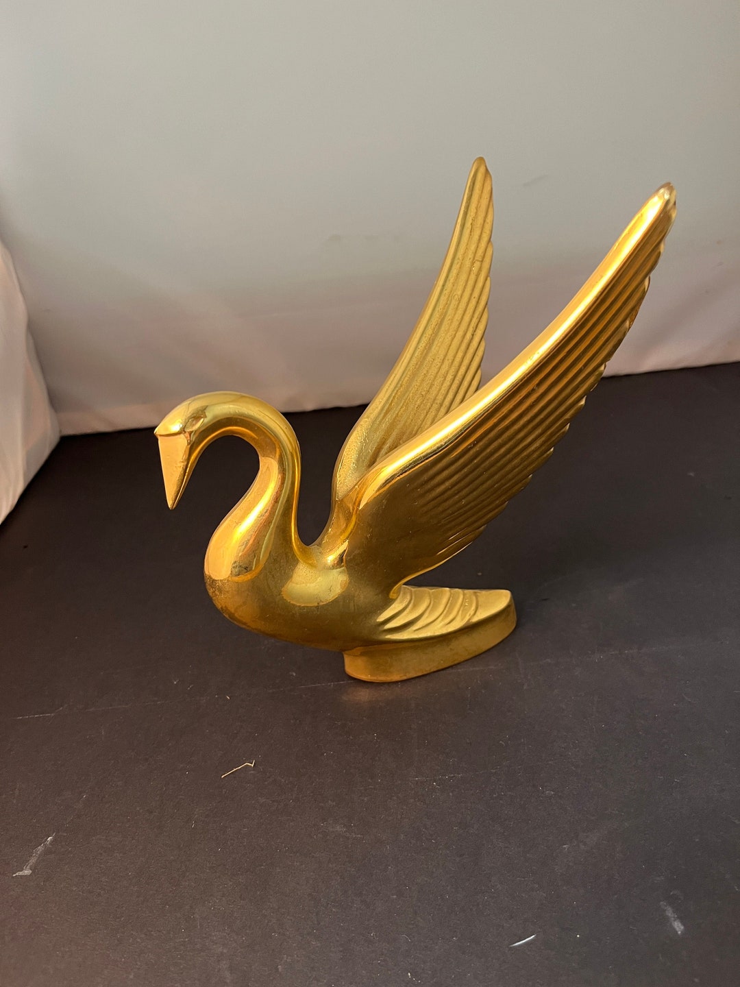 Rare Bugler Swan Hood Ornament 24 Karat Gold Plated - Etsy
