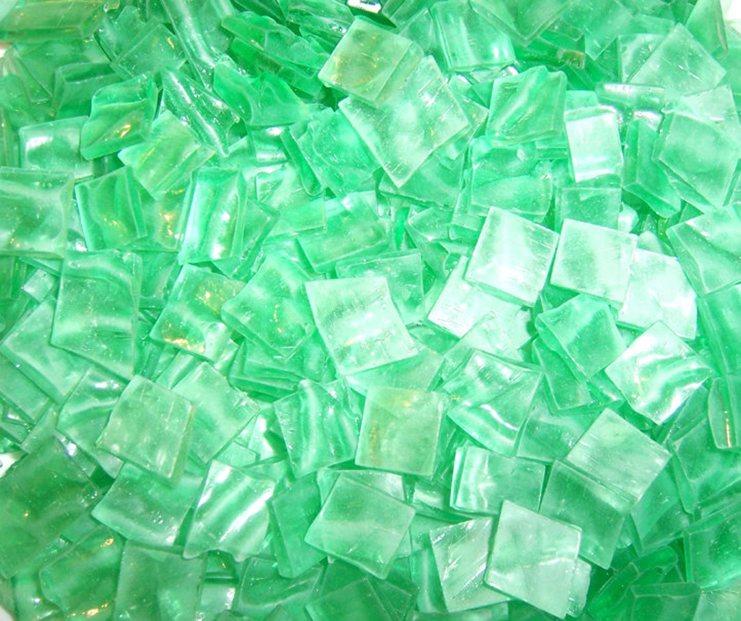 100 1/2 Sea Green Ripple Stained Glass Mosaic Tile Tile Tiles - Etsy