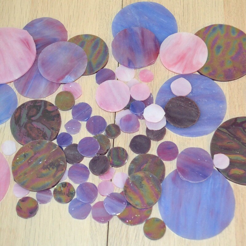 Stained Glass Precut Circles - Etsy