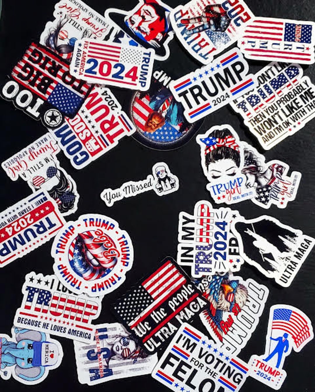 Trump 2024 Sticker Set 25 PC Pack - Etsy
