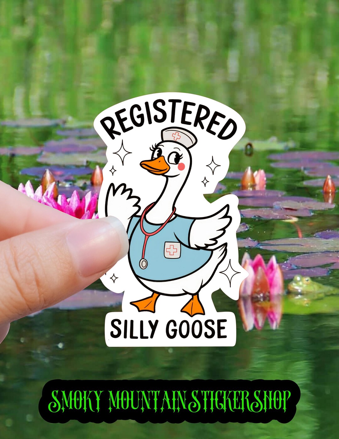 Registered Silly Goose Stickers - Waterproof Vinyl, Made in USA Vinyl ...