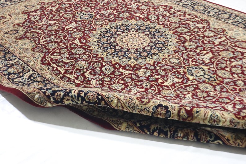 4'2x6'4 Feet Oriental Premium Quality Area Rug, Red Persian Style Hand ...