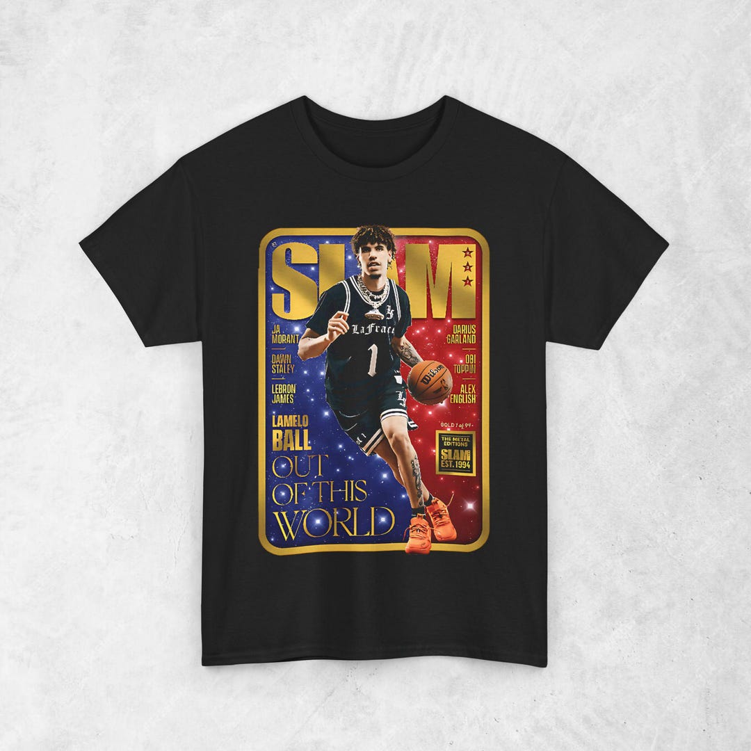 Lamelo Ball "melo" Shirt, NBA SLAM Cover T-shirt, Unisex Sports Tee ...