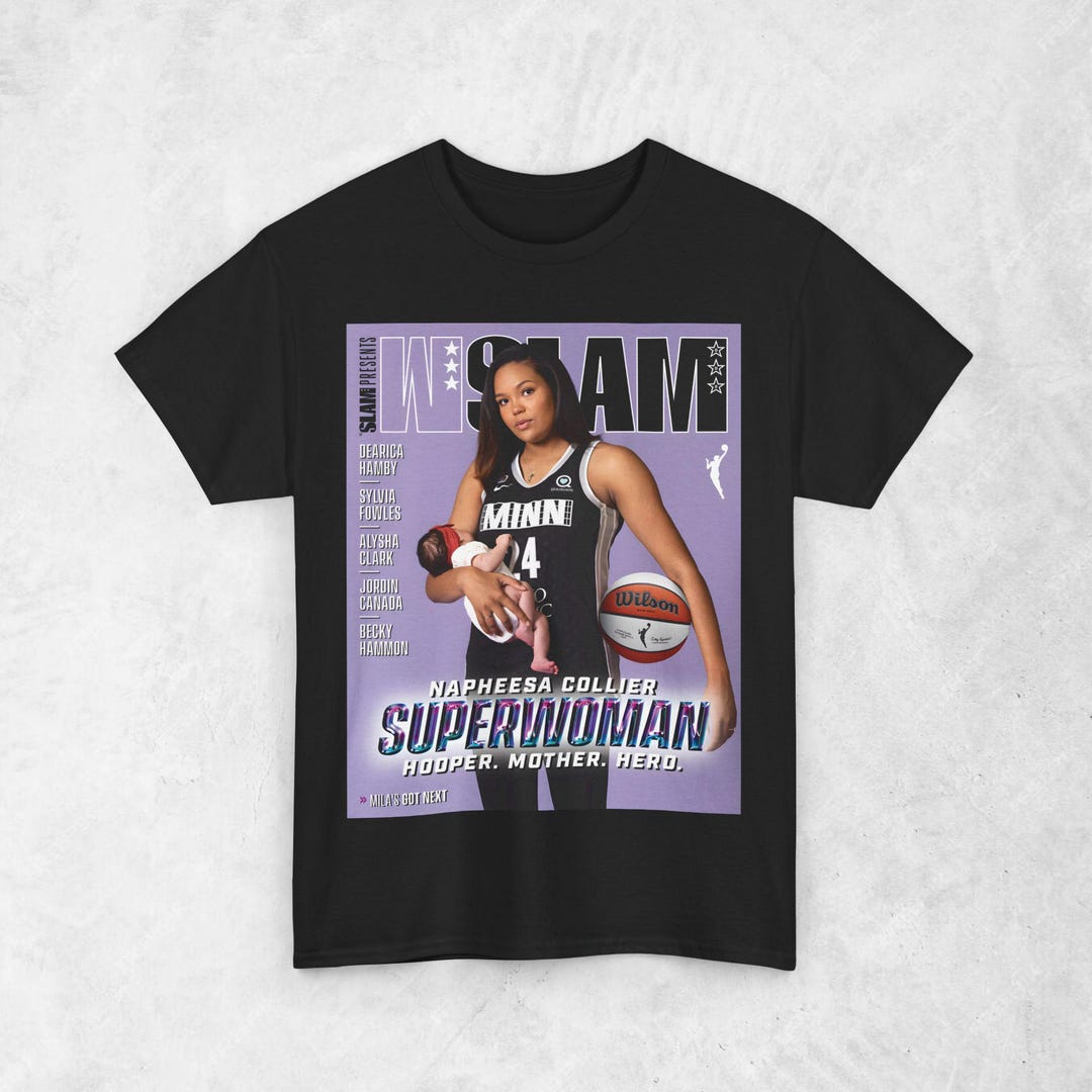 Napheesa Collier Shirt, Minnesota Lynx WNBA SLAM Cover T-shirt, Unisex ...
