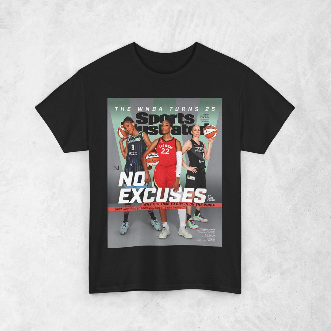 A'ja Wilson, Candace Parker, Sue Bird Shirt, WNBA SI Cover T-shirt ...