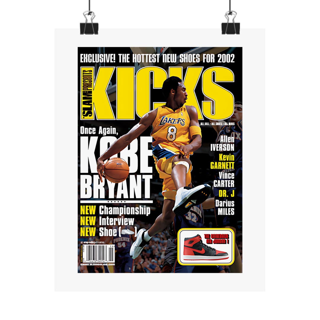 Kobe Bryant, Los Angeles Lakers "la" NBA Slam Poster, Basketball Wall ...