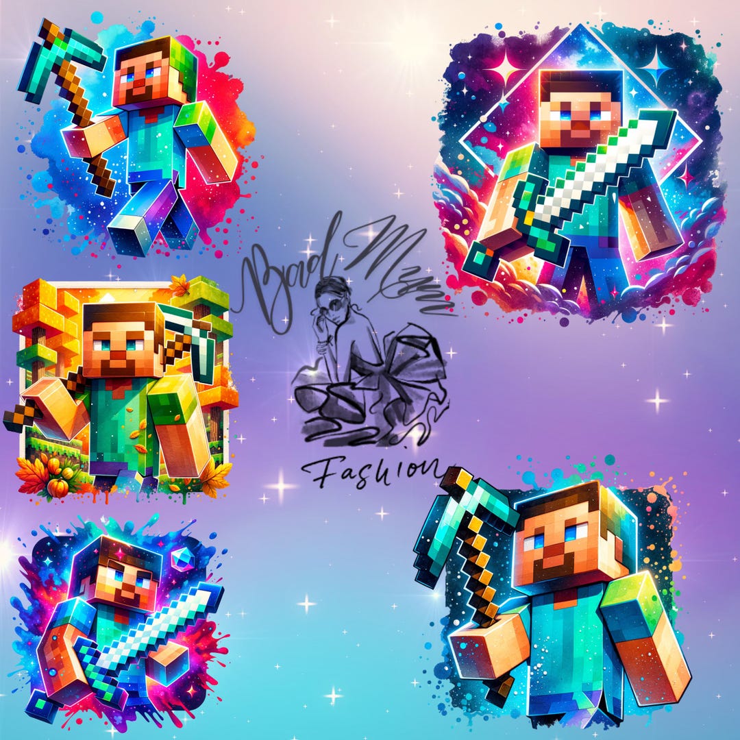 Minecraft Masterpieces-svg Digital Products - Etsy