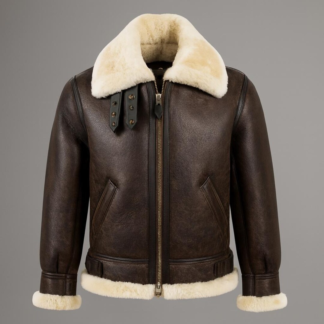 Leon S. Kennedy RE4 Shearling Leather Jacket | Resident Evil 4 Cosplay ...