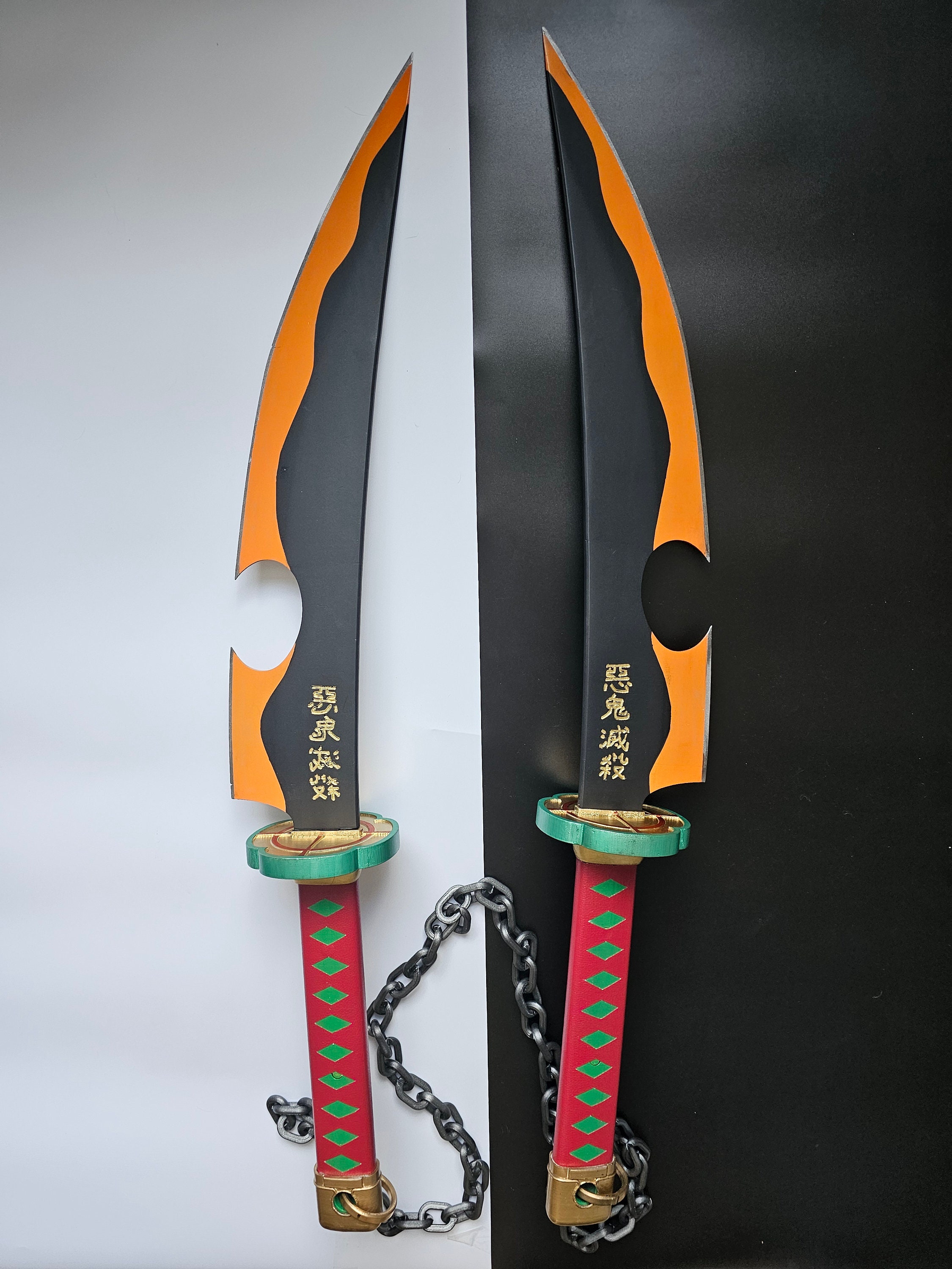 Tengen Swords Demon Slayer Set of 2 Chains Cosplay Prop - Etsy