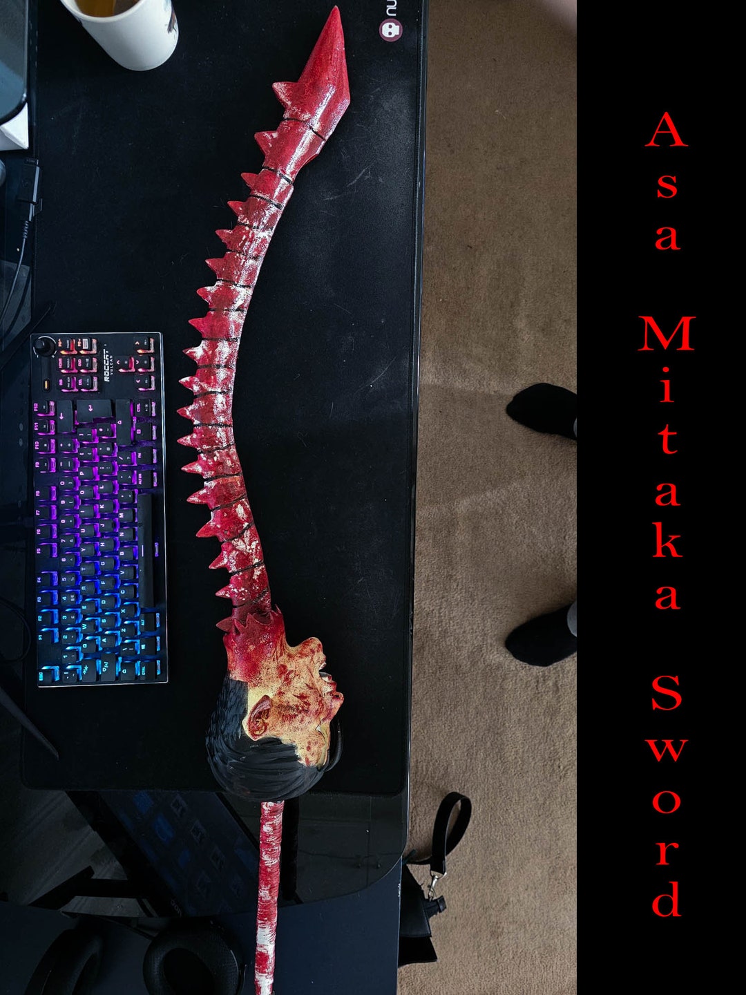 Asa Mitaka Spinal Sword Cosplay Chainsaw Man - Etsy