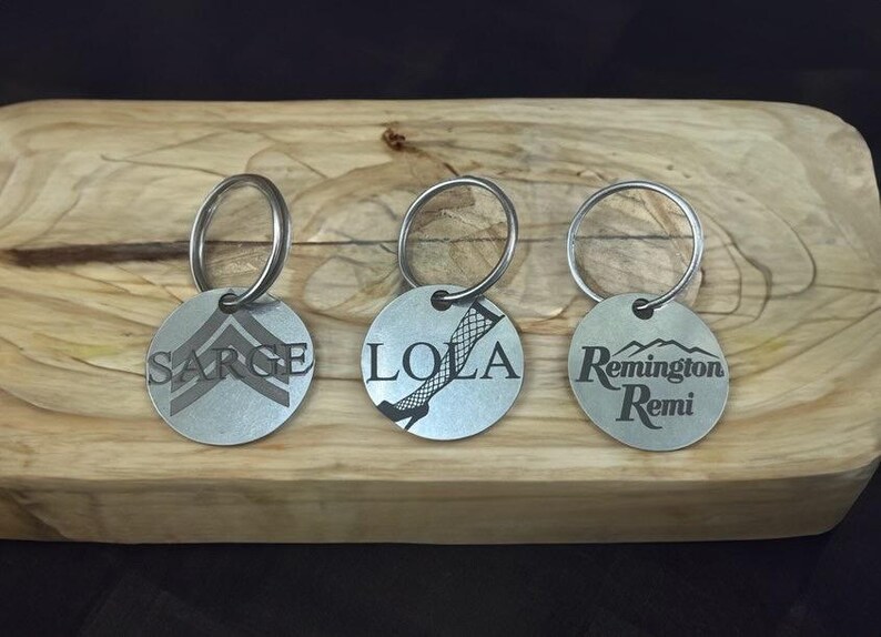 Personalized Engraved Dog Tags | Custom Metal Pet ID Tags With Unique ...