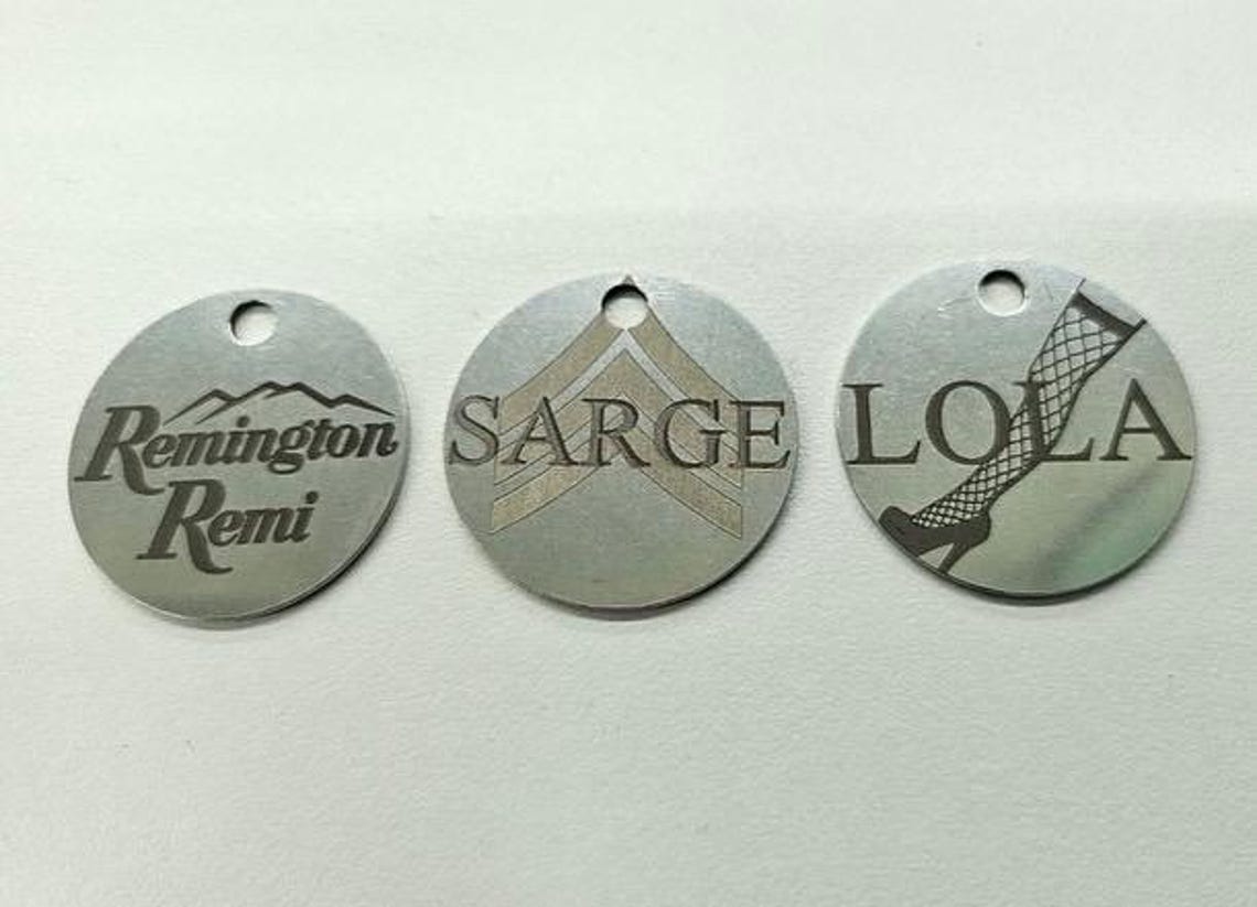 Personalized Engraved Dog Tags | Custom Metal Pet ID Tags With Unique ...