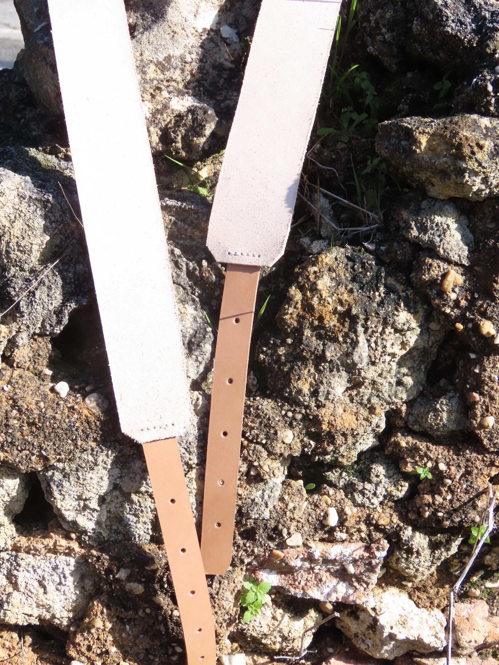 Buff Leather Cartridge Pouch Sling | White, Black or Natural Buff ...