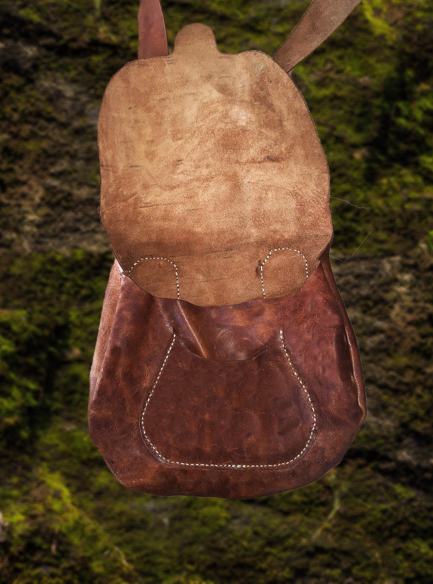 Rustic Shooting Pouch for Frontier Kit | Handmande From Leather ...